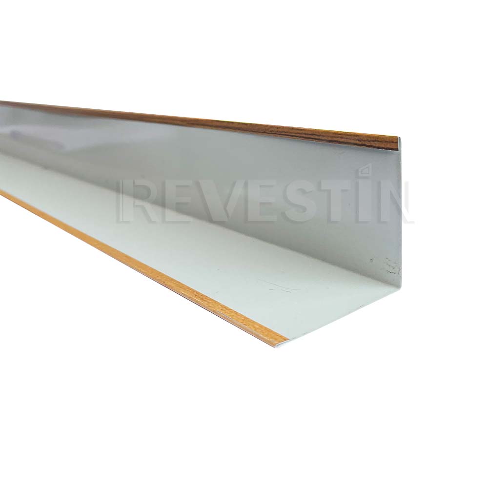 Perfil Esquinero Exterior Metal Siding Light Brown Grain 3000 mm – Revestin