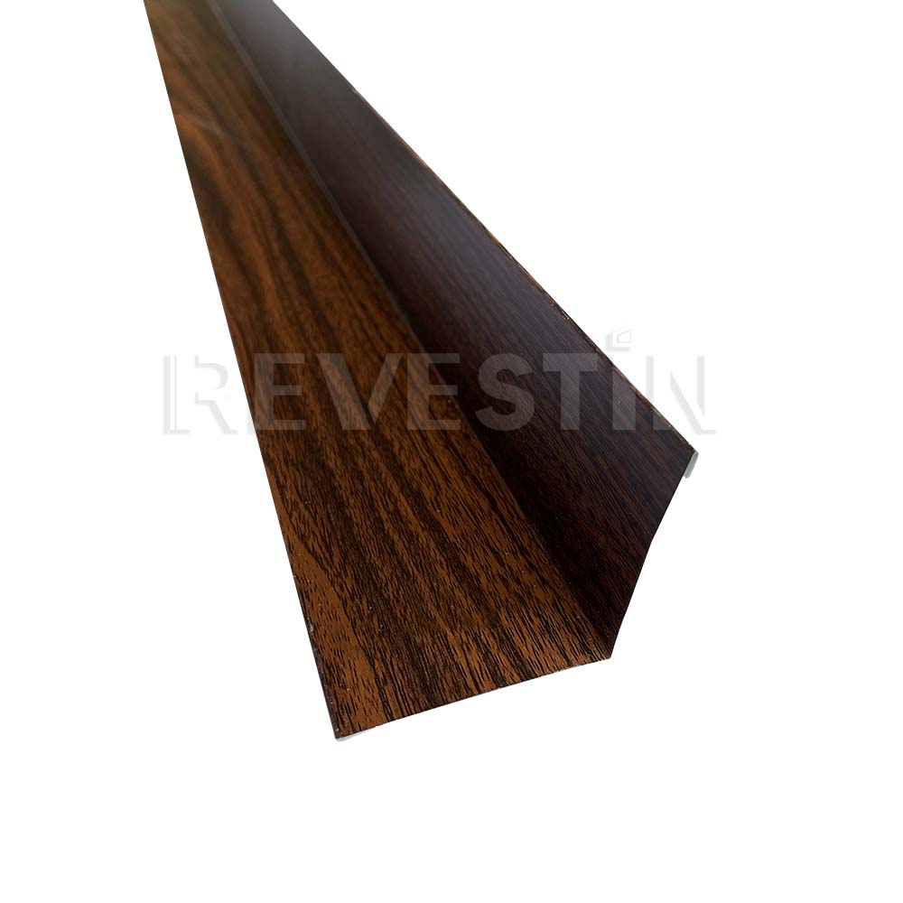 Perfil Esquinero Interior Metal Siding Nogal Grain 3000 mm – Revestin
