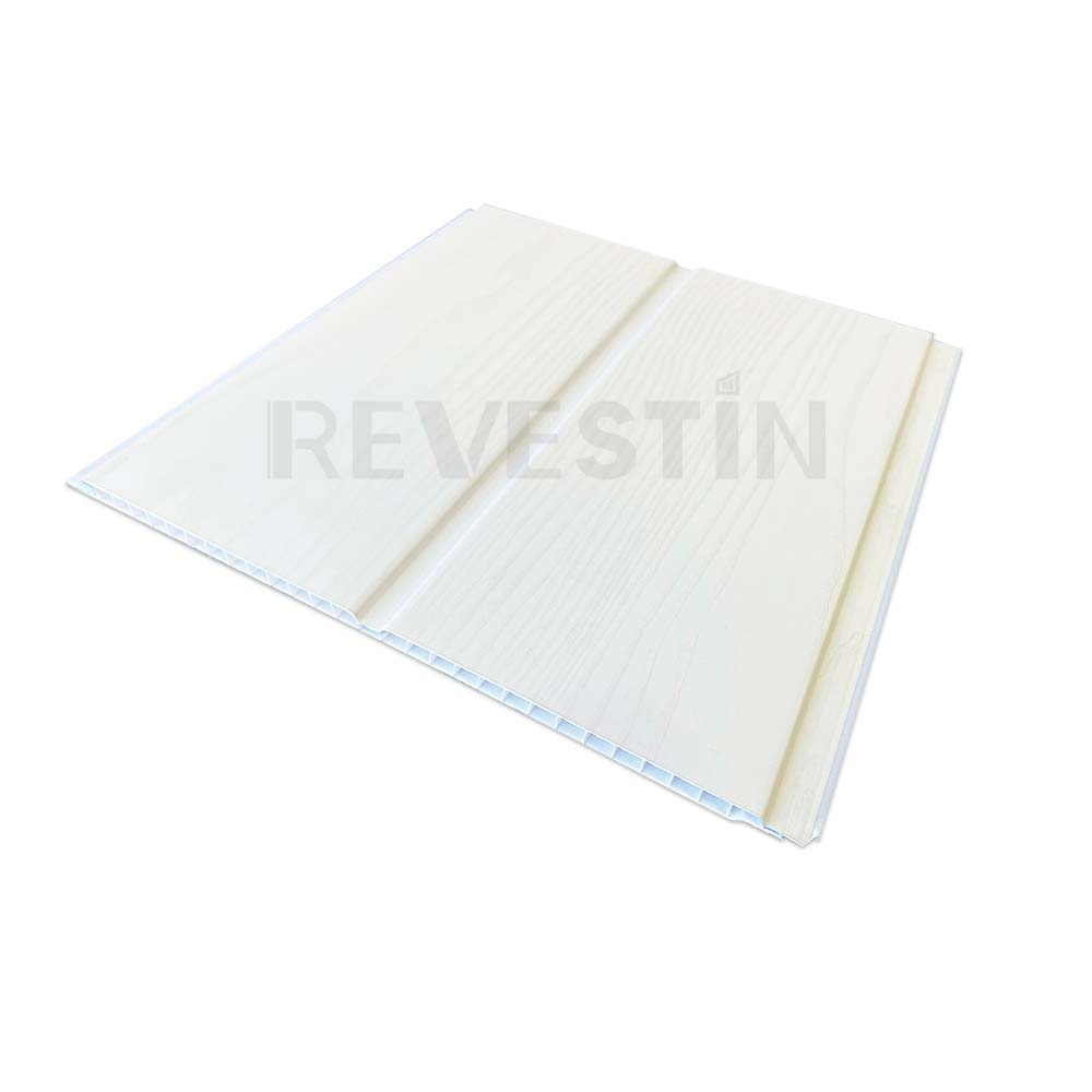 PVC SKY WOOD PANEL MATTE WHITE GRAIN DUO 8x250x3000 mm – Revestin