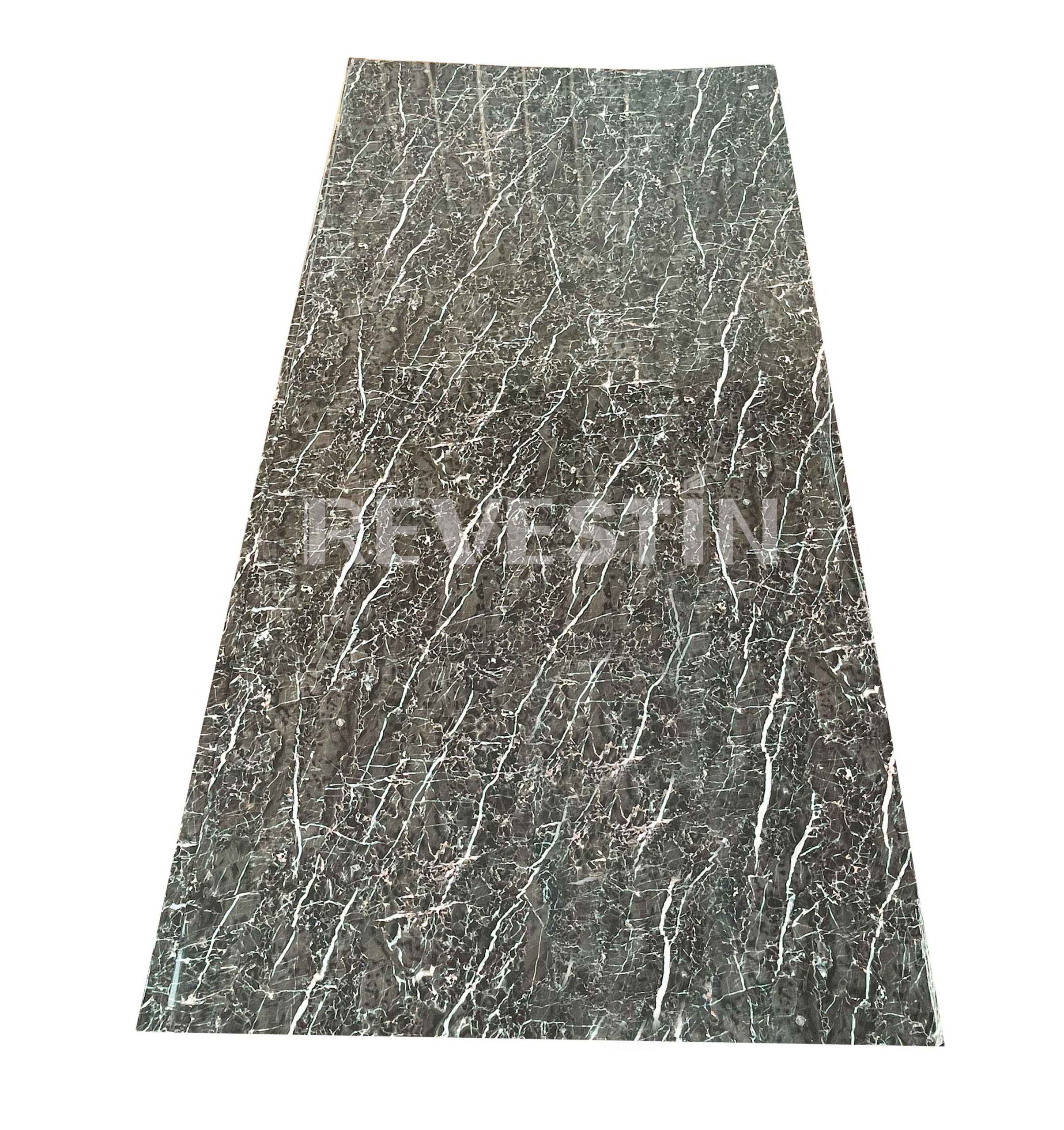 PVC MÁRMOL PANEL NEGRO R-8042 3x1220x2440 mm – Revestin