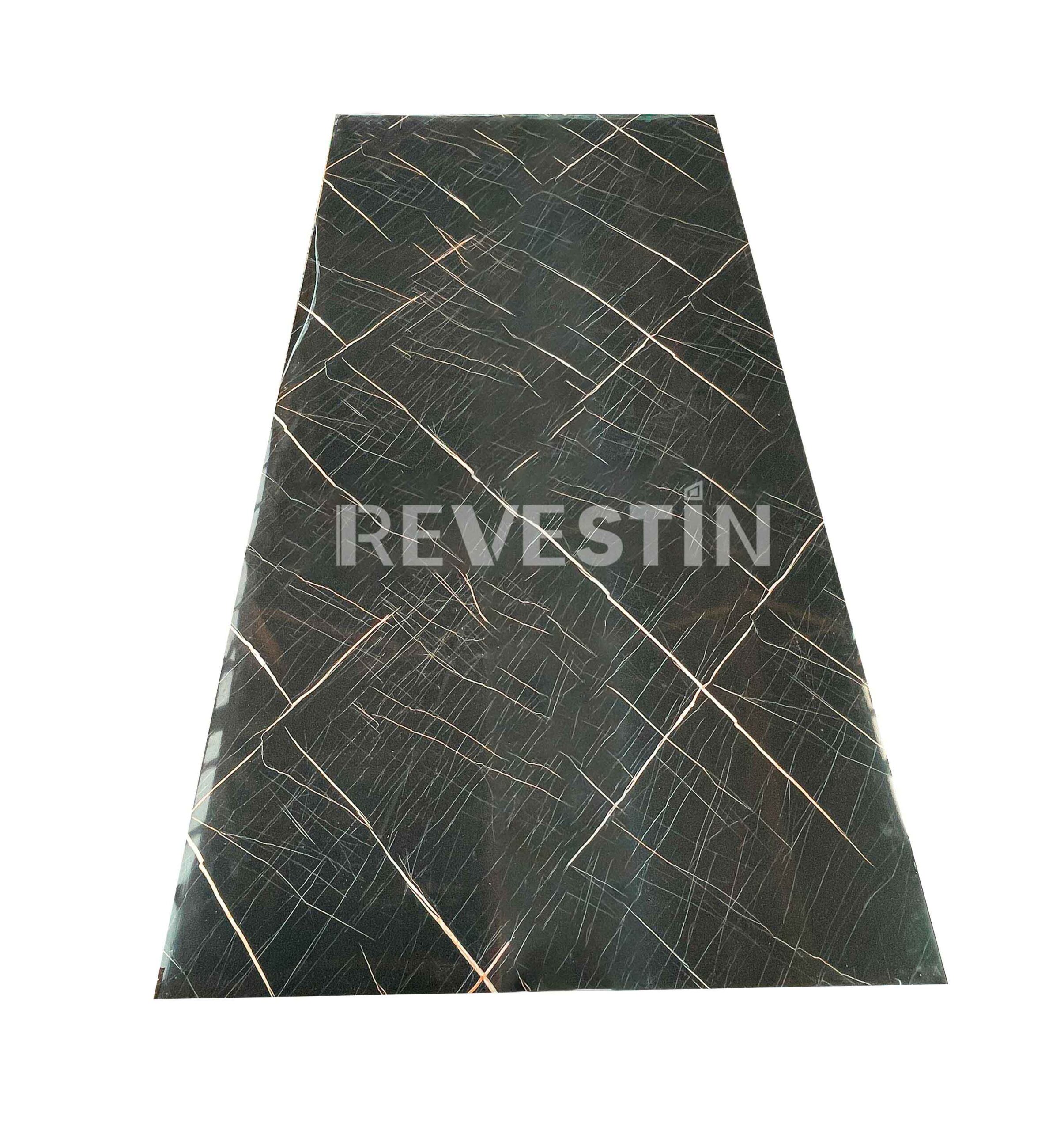PVC MÁRMOL PANEL NEGRO R-8231 3x1220x2440 mm – Revestin